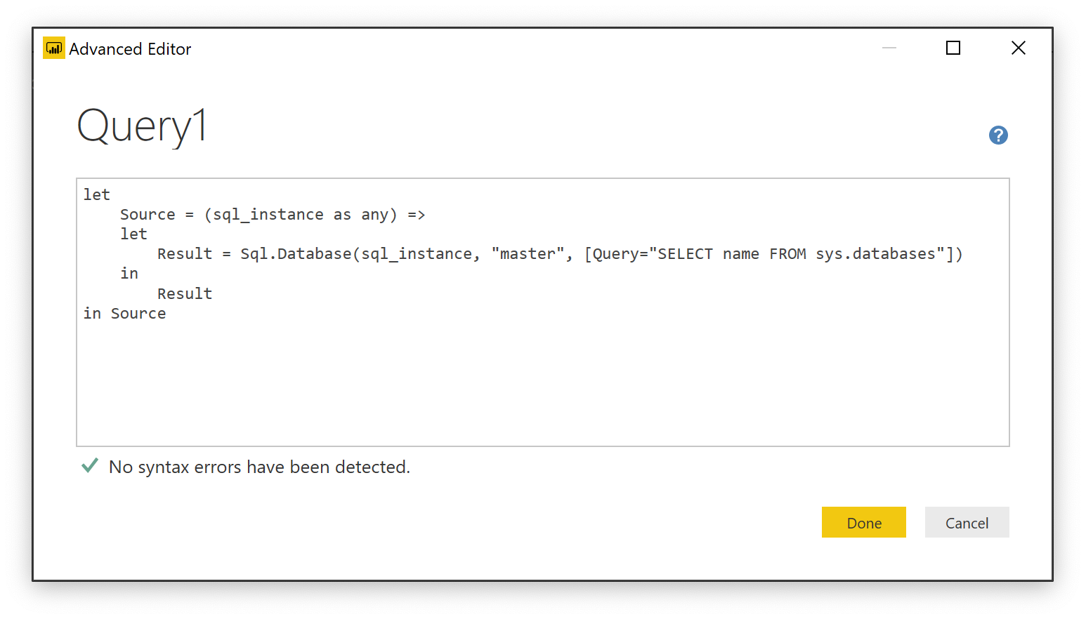 Dynamic data sources in PowerBI Desktop • Sargable • Making your data available